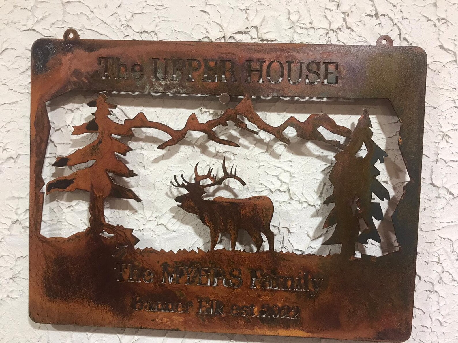 Custom Rusted Metal Sign Personalized Metal Wall Signs Farm Signs ...