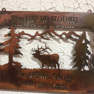 Custom Rusted Metal Sign Personalized Metal Wall Signs Farm Signs ...