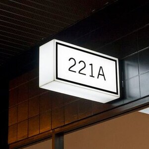 Rectangle Street Signage, Acrylic Sign for Street Wall, Cupe Lightbox ...