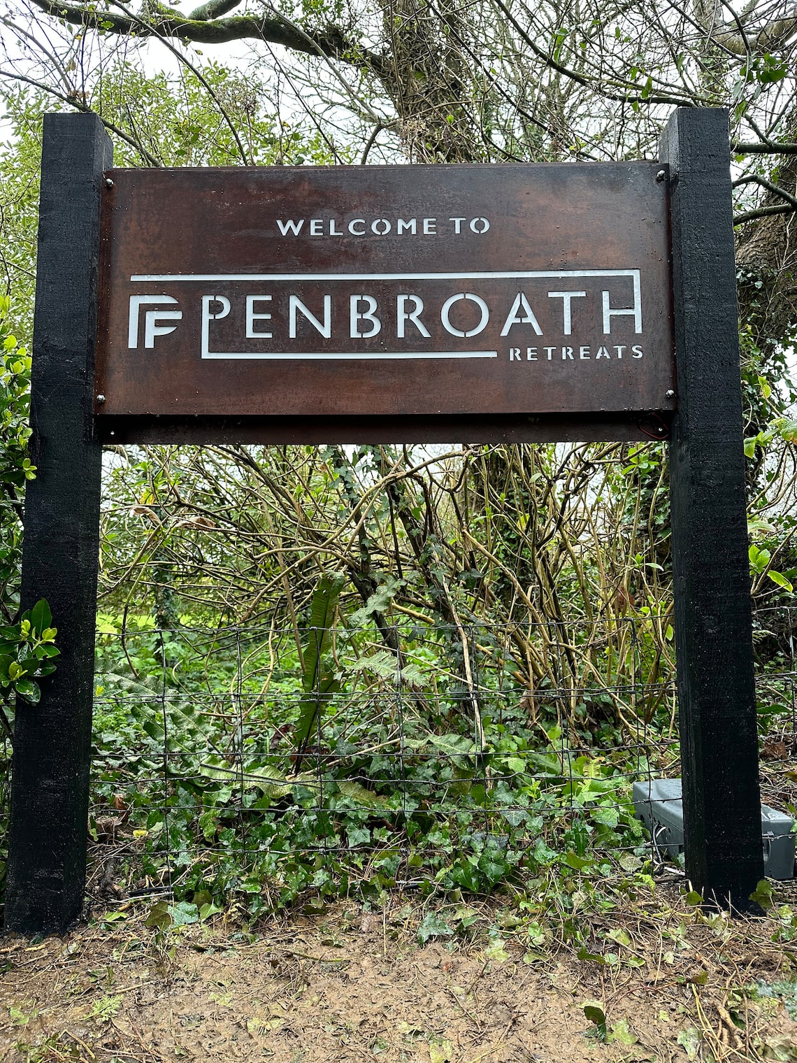 CORTEN rusted Steel LED Backlit Sign Backlit Business - Etsy Canada