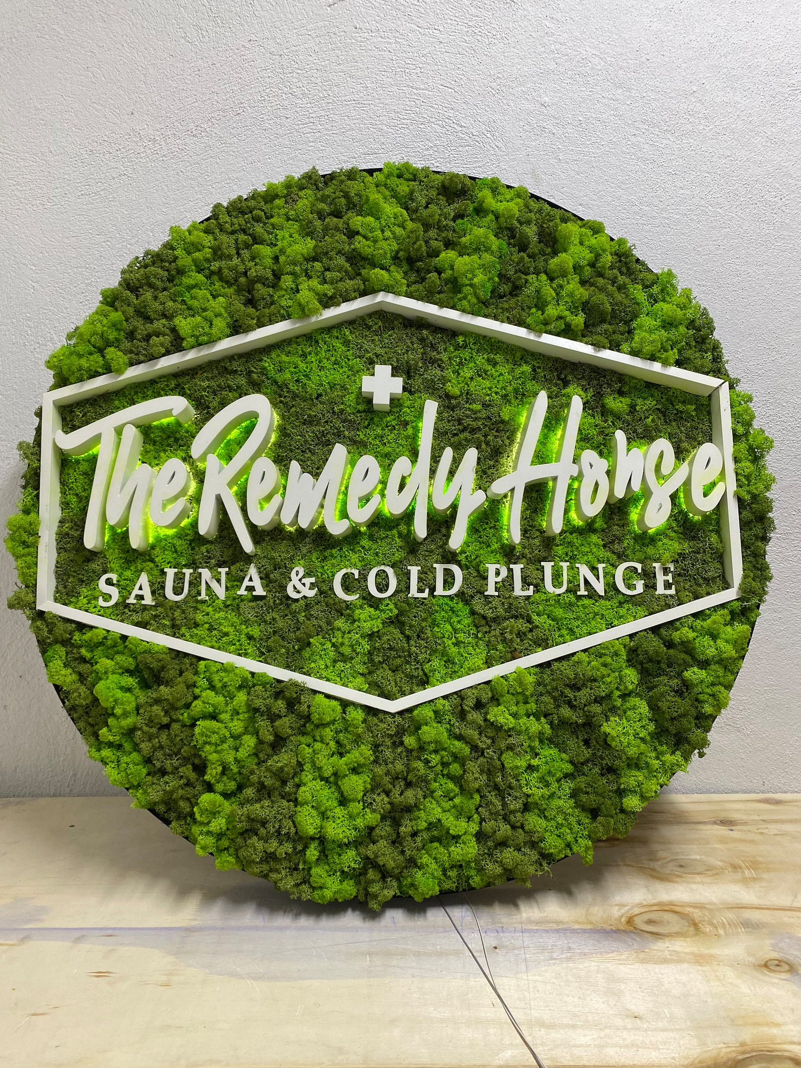Moss Wall Art Sign,moss Logo,moss Wall, Office Moss Sign,custom Moss ...