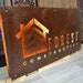 CORTEN (rusted) Steel LED Backlit Sign, Backlit, Business Sign-plaque ...