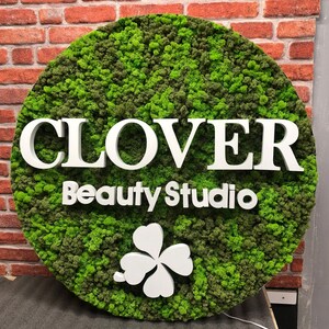 Moss Wall Art Sign,moss Logo,moss Wall, Office Moss Sign,custom Moss ...