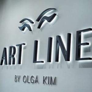 Custom LED Business Sign: Stainless Steel, Indoor/outdoor - Etsy