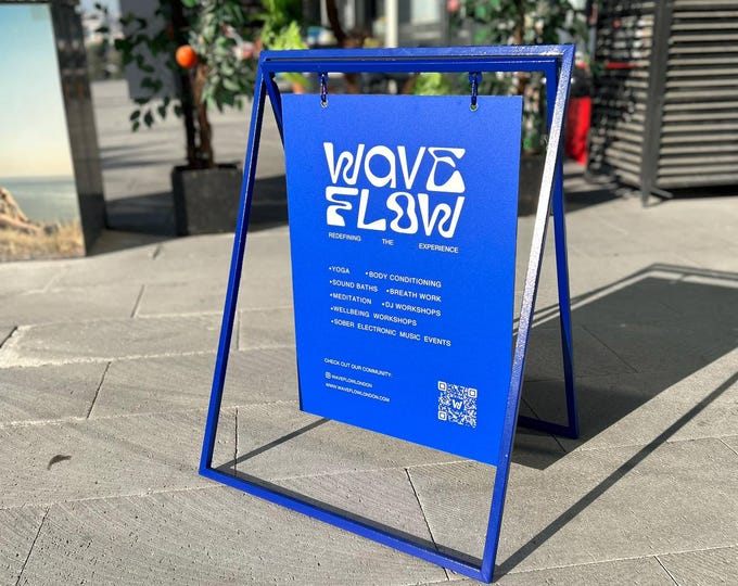 Custom Sidewalk Signs, A-frame Outdoor Sidewalk Signs, Sandwich Signage ...