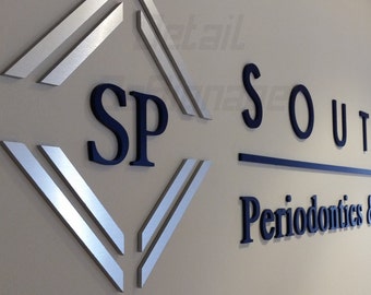 3d Metal Logo Sign - Etsy