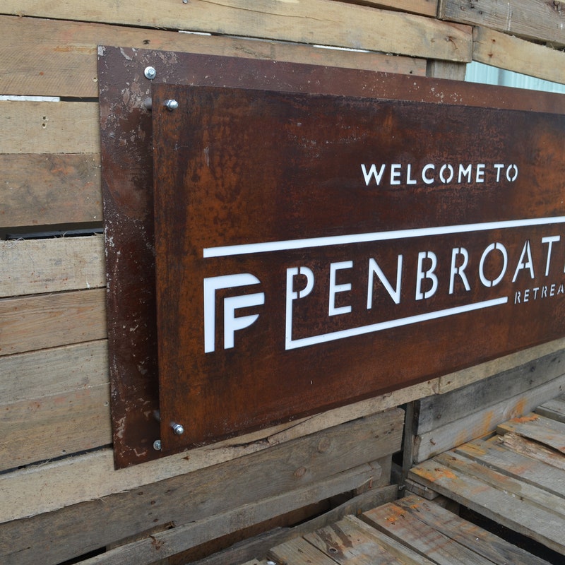 Rusted Metal Sign - Etsy