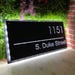 CORTEN (rusted) Steel LED Backlit Sign, Backlit, Business Sign-plaque ...