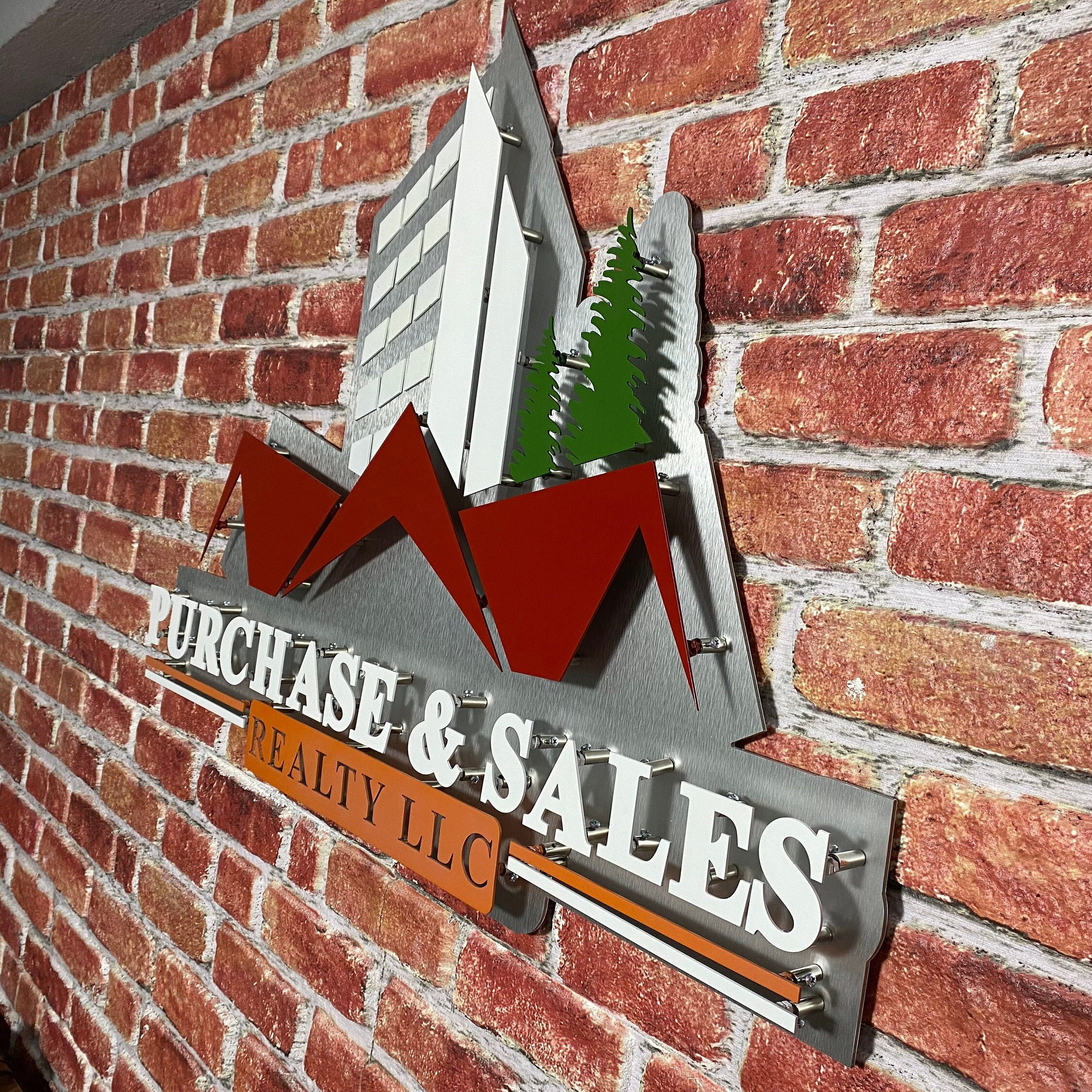 Custom 3D Metal Logo Sign, Layered Business Signage - Etsy