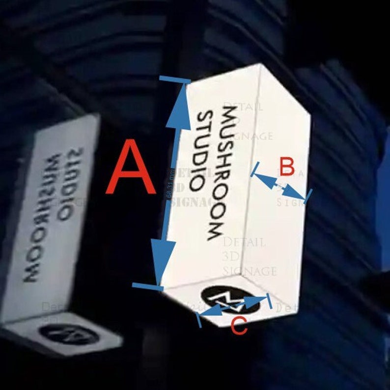 Rectangle Street Signage Acrylic Sign for Street Wall Cupe - Etsy