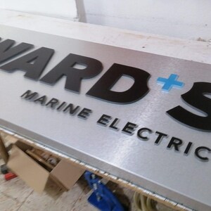 Custom LED Backlit Business Sign: 3D Metal Wall Logo - Etsy