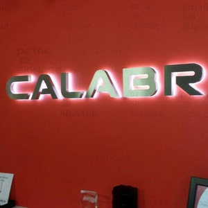 3d Backlit Sign, 3d Led Signage, Black Sign, Business Sign, Company Led ...