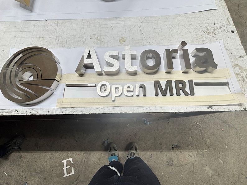 Custom 3D Metal Logo Signage and Lettering Laser Cut Metal Signage ...