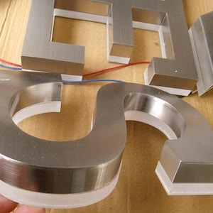 Acrylic Metal Reverse Lit ,logo Halo Sign, LED Channel Letter Sign ...