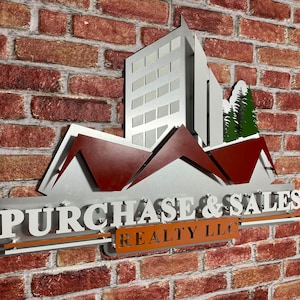 Custom 3D Sign, Layered 3D Metal Sign, Business Sign, Personalised ...