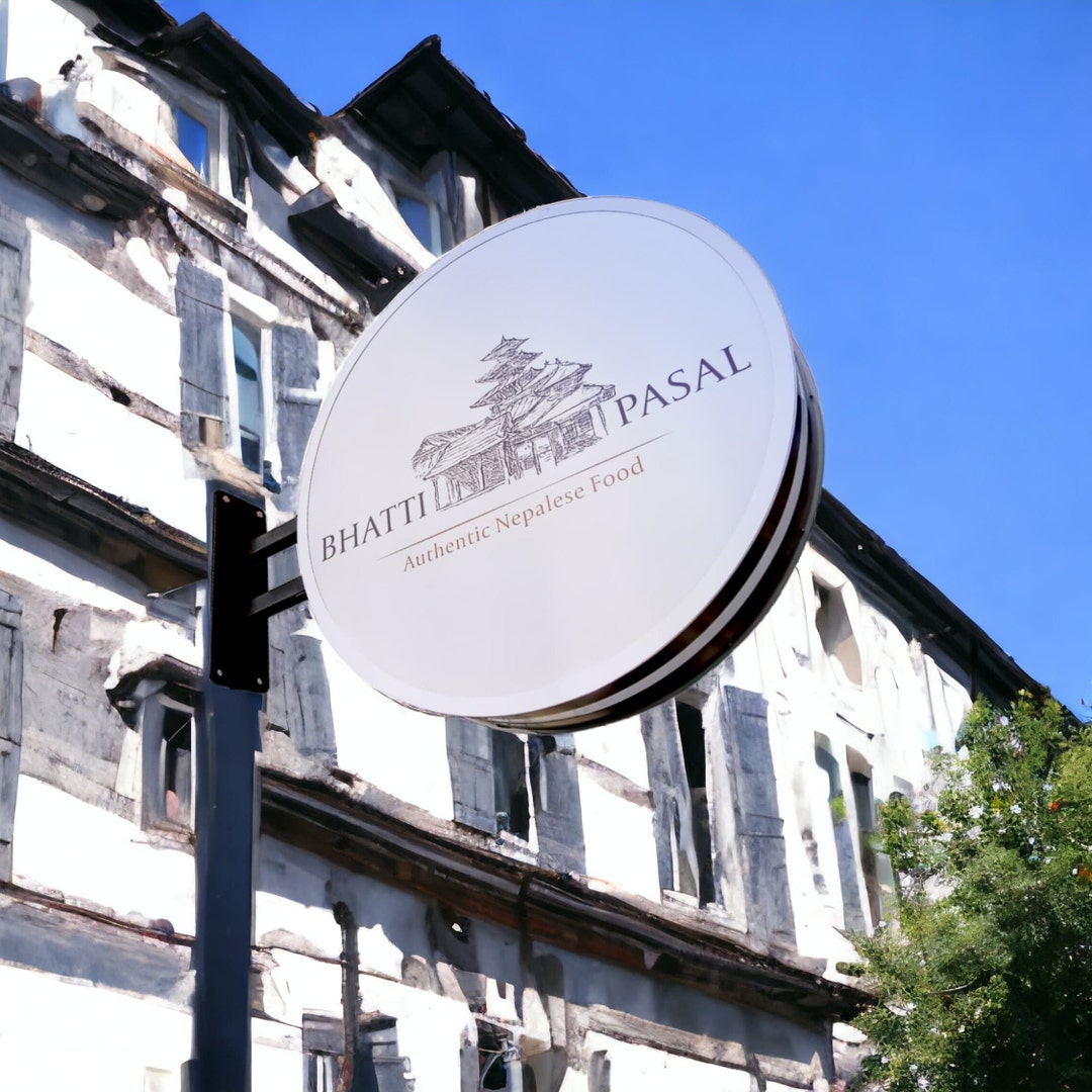 Customizable Double-sided Light Sign: Backlit Business Street Sign - Etsy