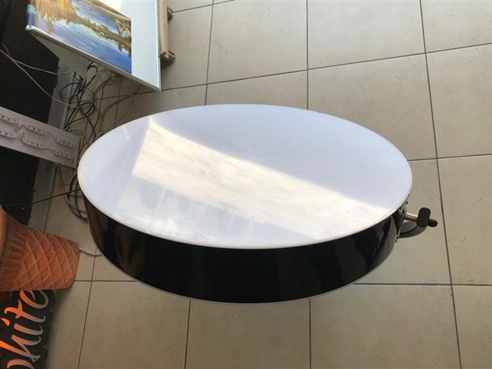 360 Rotating Light Box: Personalized Double Sided Outdoor Logo Sign - Etsy