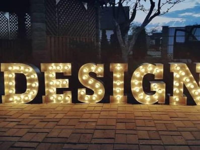 Custom Metal LED Marquee Sign: Rustic Carnival Light up Letters - Etsy