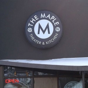 Custom Backlit Round Logo Sign: 3D Hollow Lightbox - Etsy