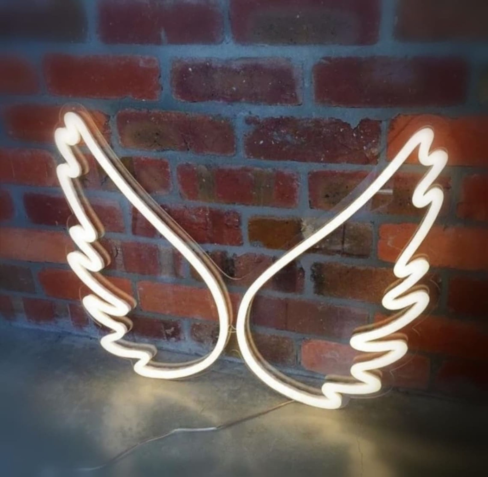 Angel Devil Wings Neon Sign Bird Bedroom Colorful for - Etsy