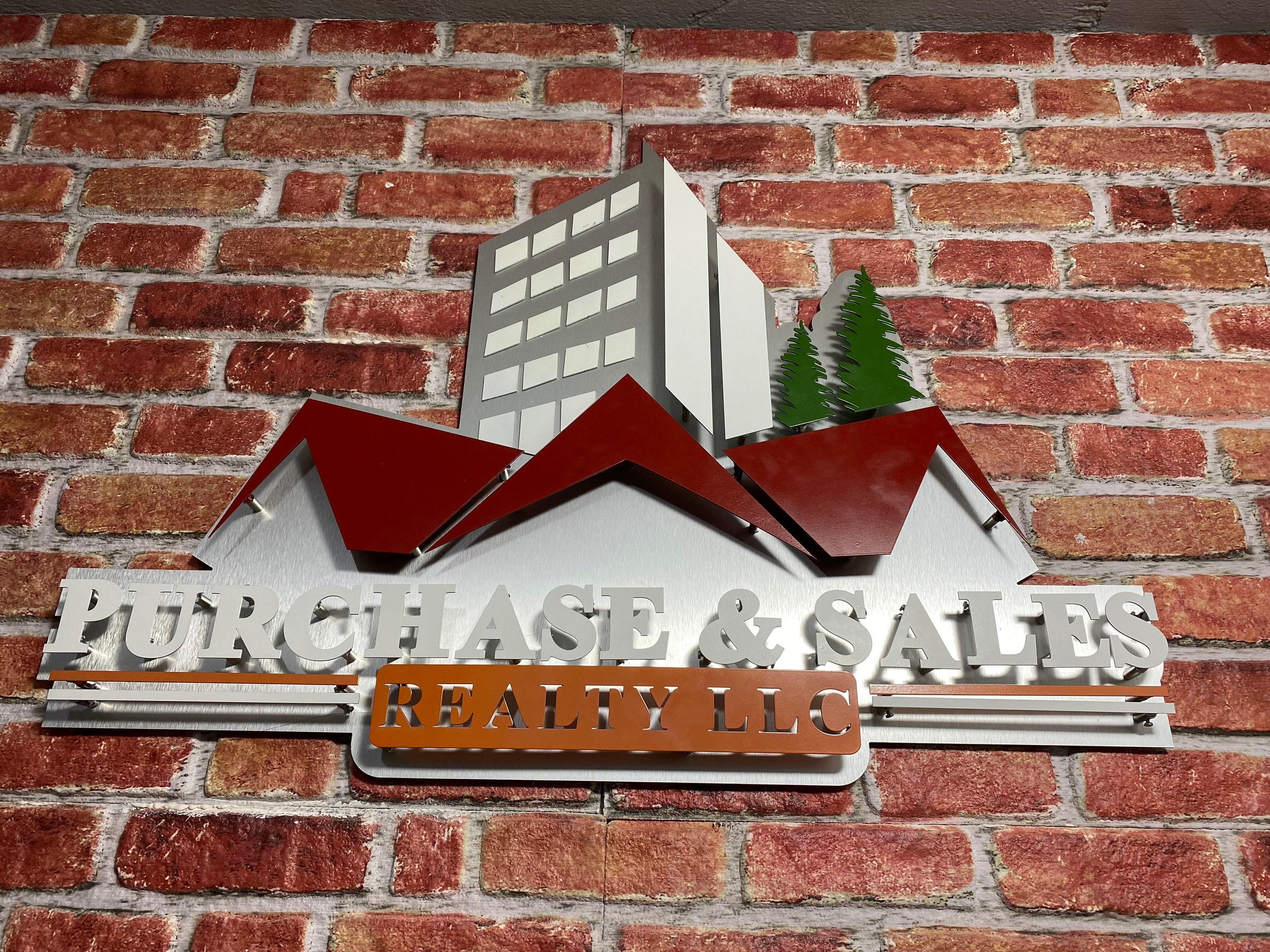 Custom 3D Metal Logo Sign, Layered Business Signage - Etsy