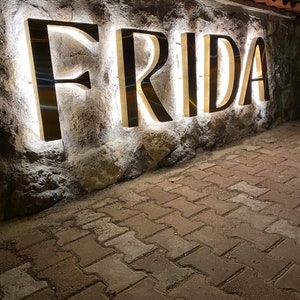 Custom Illuminated Outdoor and Indoor Signage,stainless Steel ...