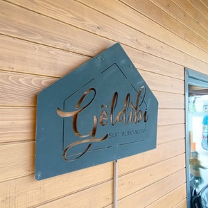 Custom Rusted Metal Sign Personalized Metal Wall Signs Farm Signs ...