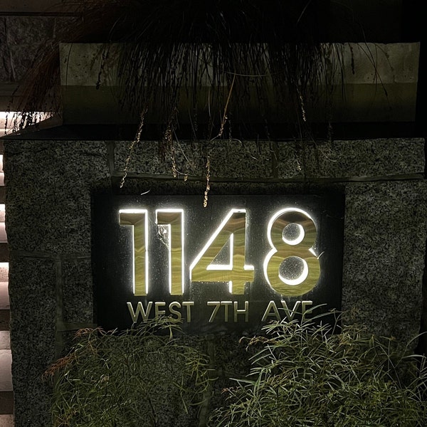 Lighted House Numbers - Etsy