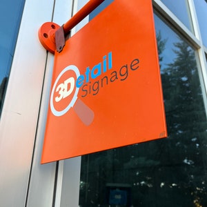 Outdoor Store Front Sign Custom Shop Sign Blade Sign Wall Mounted Store ...