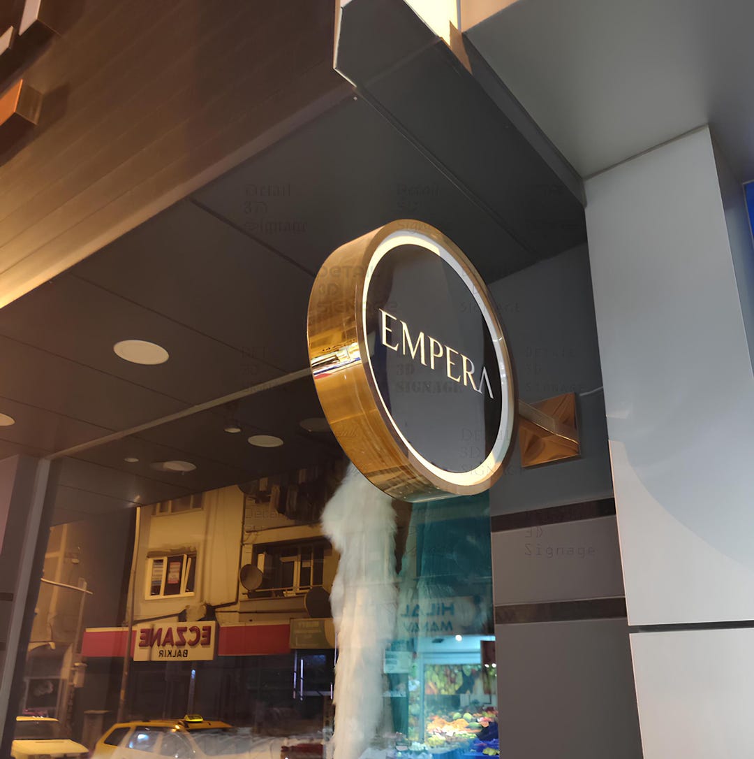 Custom Illuminated Blade Sign: Double Sided Outdoor Shop Sign - Etsy