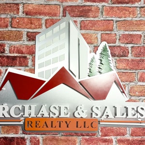 Custom 3D Sign, Layered 3D Metal Sign, Business Sign, Personalised ...