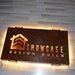 CORTEN (rusted) Steel LED Backlit Sign, Backlit, Business Sign-plaque ...