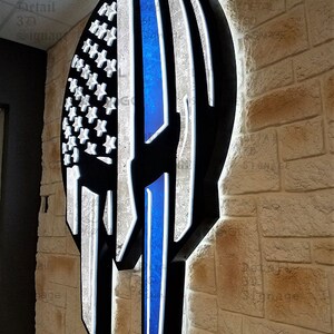 Custom Illuminated Halo Light Box, Illuminated Signage, Custom Business ...