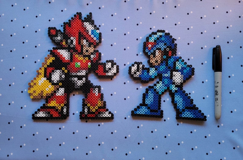 MegaMan Zero Character Pixel Art | Etsy