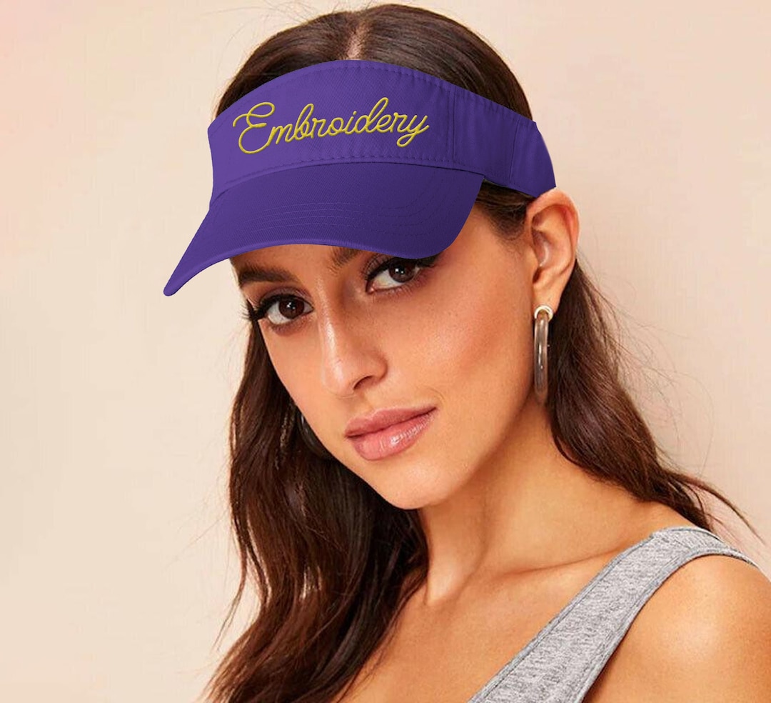 Custom Embroidery Visor Hat, Custom Text Visor Hat, Custom Visor Hat ...