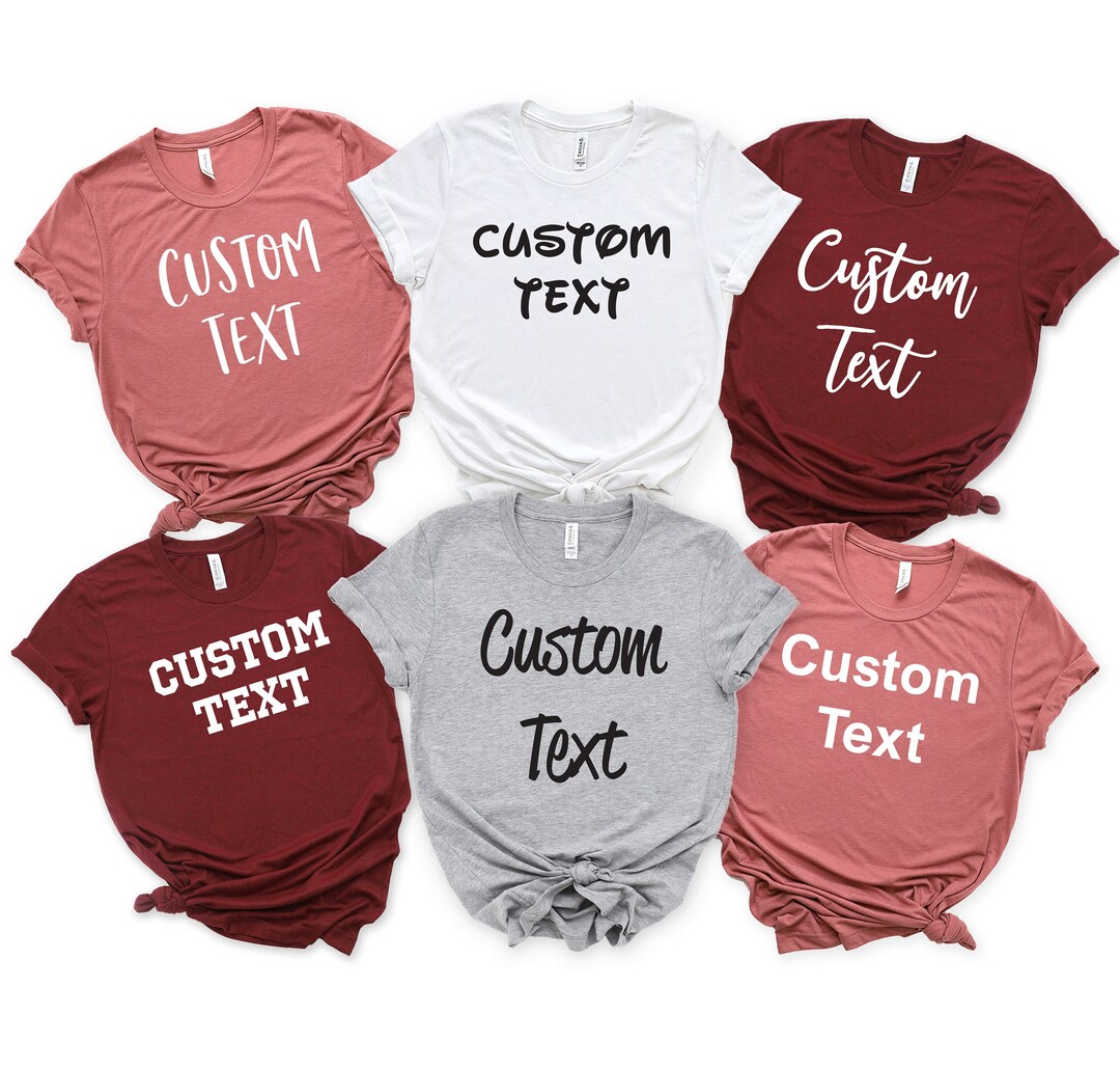 Personalized T-shirt, Custom T-shirts, Custom Shirt for Women, Custom ...
