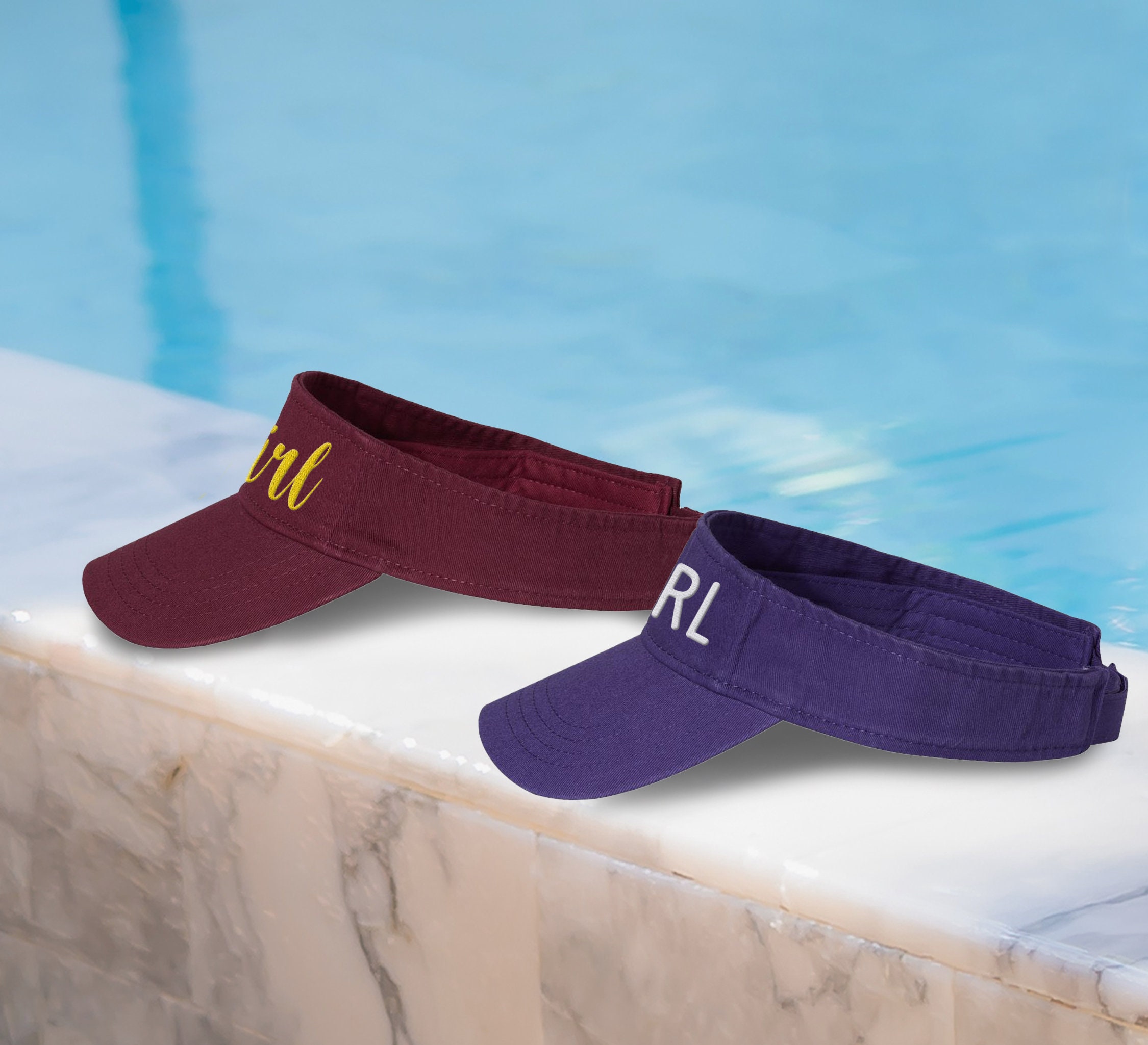 Custom Embroidery Visor Hat Custom Text Visor Hat Custom - Etsy