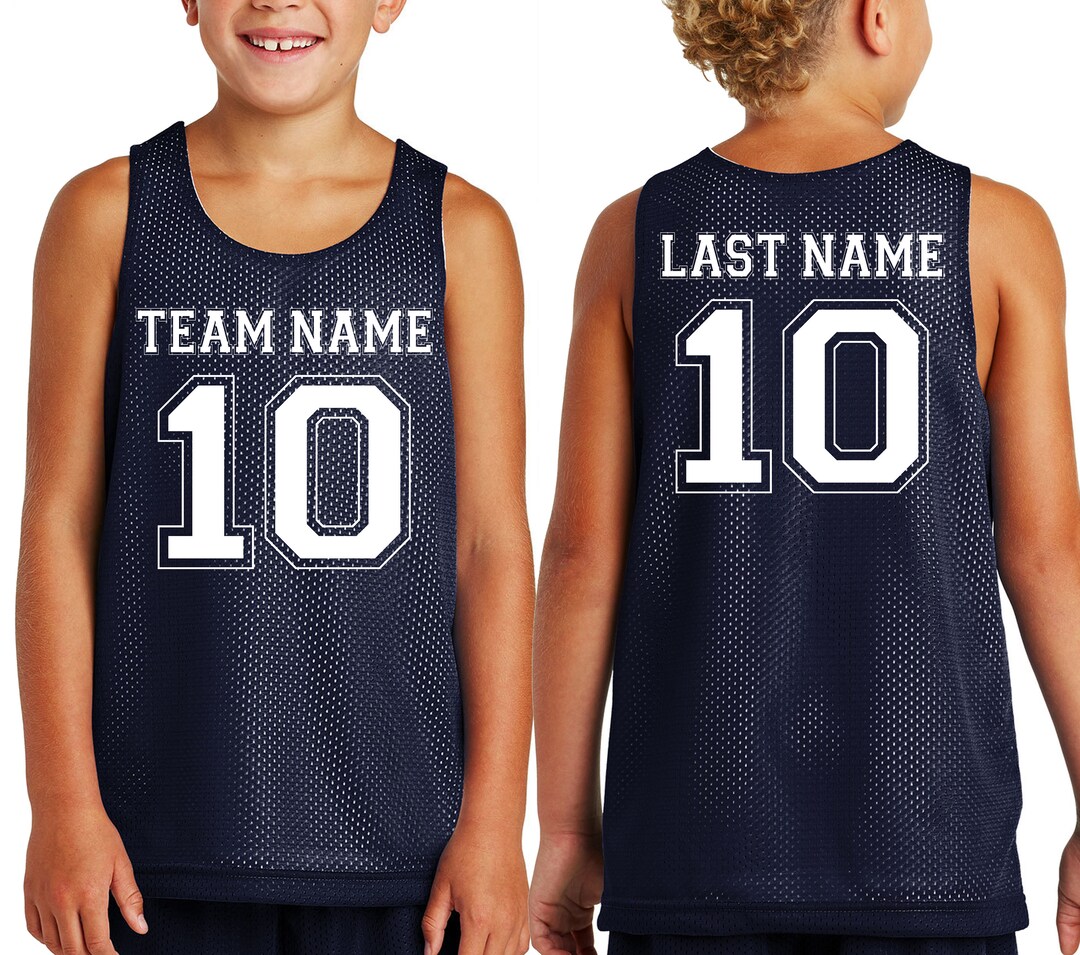 Personalized Basketball Tank Top, Youth Basketball Jersey, Custom ...