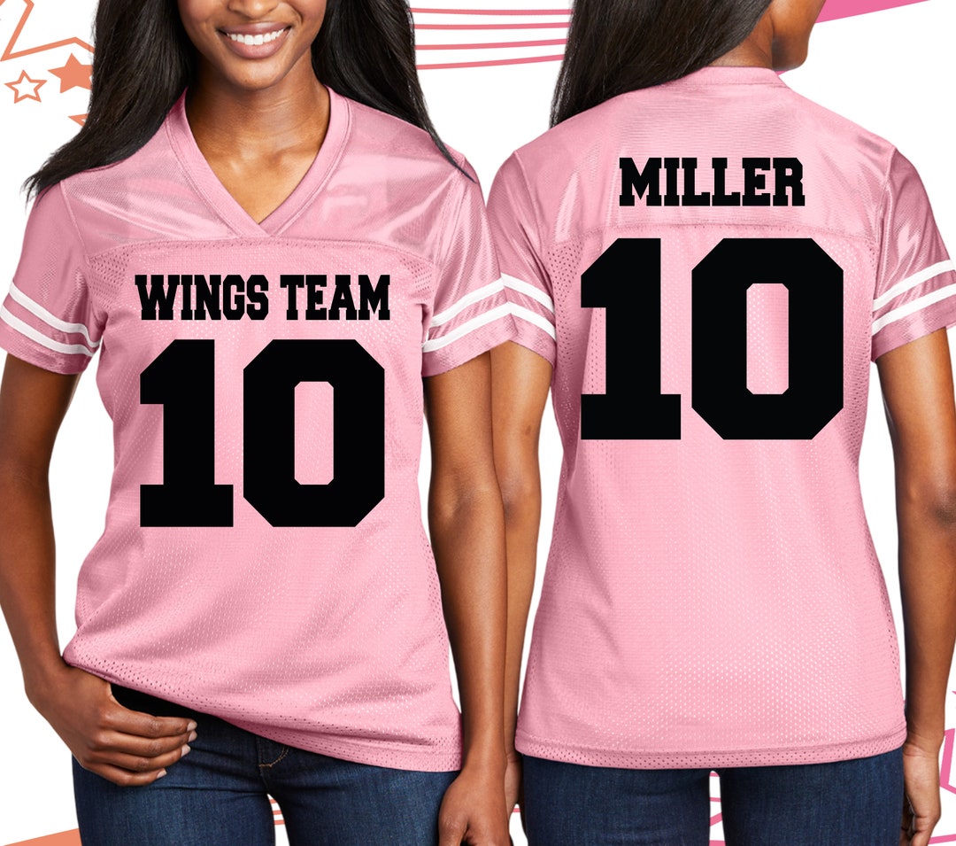 Custom Sports T-shirt Front Back Name and Number, Customized Football ...