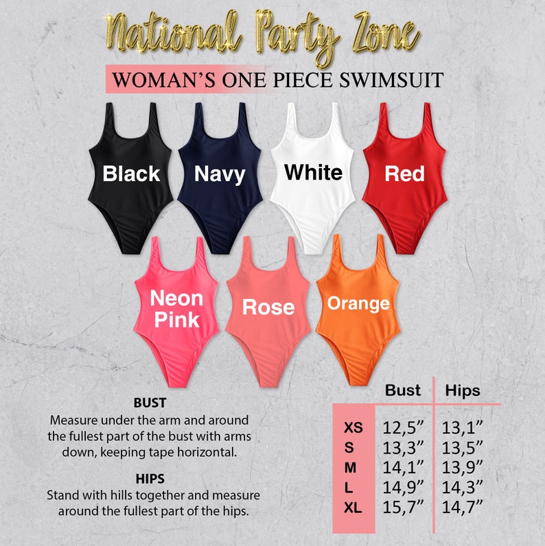 Bachelorette Party Swimsuit Custom Swimsuit Bridesmaid Etsy