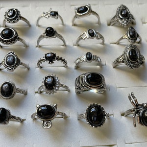 Hypersthene Ring, Hypersthene Crystal Rings , Black Crystal Ring ...