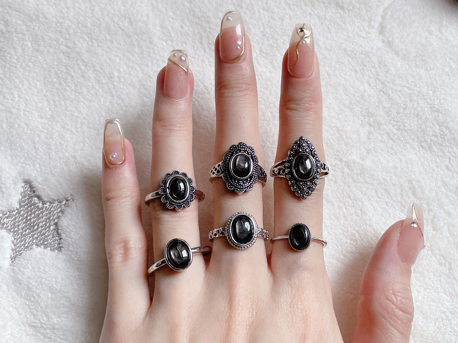 Hypersthene Ring Hypersthene Crystal Rings Black Crystal - Etsy