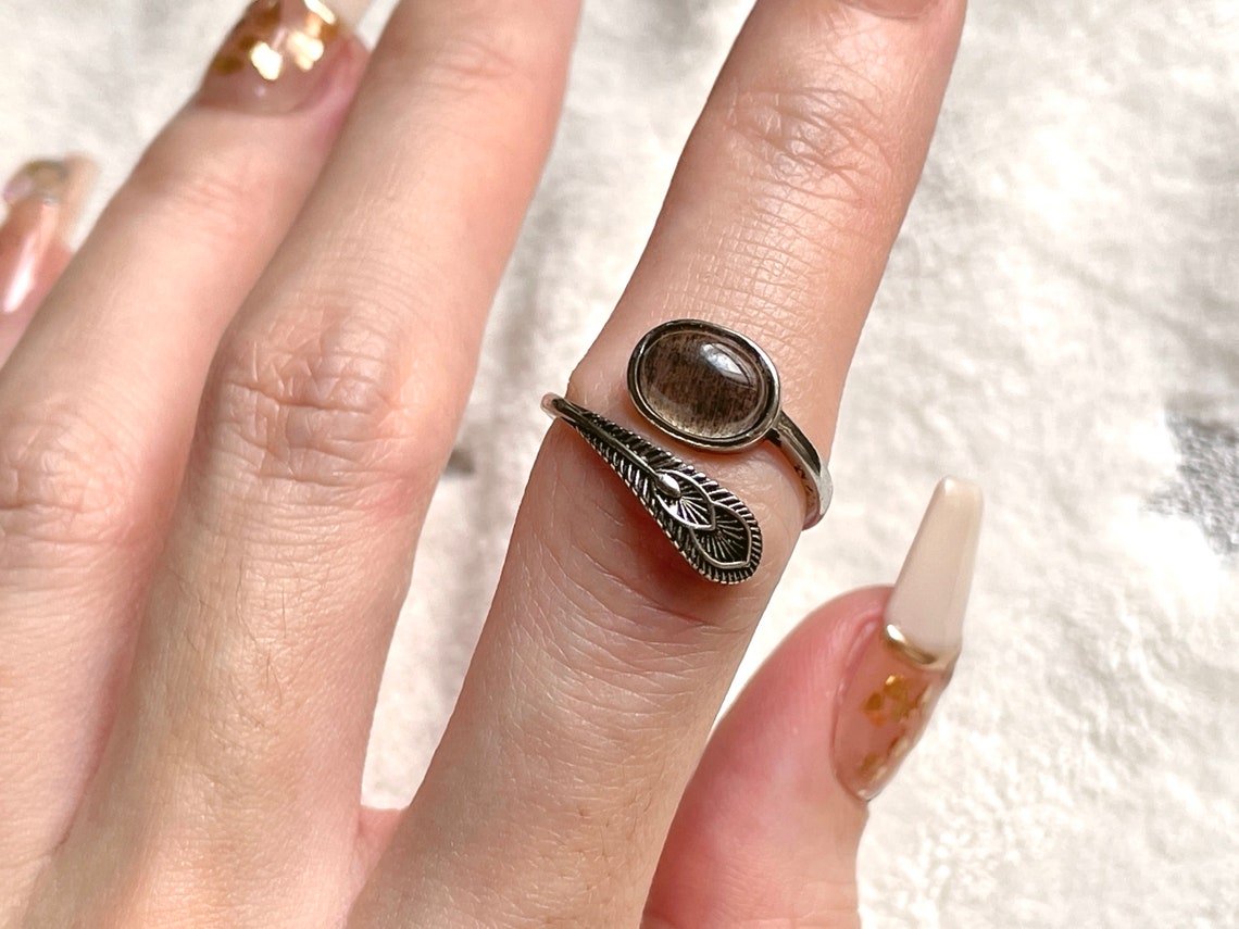 Elestial Quartz Ring, Adjustable Skeletal Crystal - Etsy