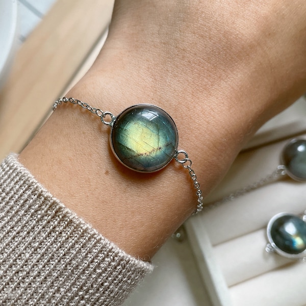 Large Stone Bracelet - Etsy