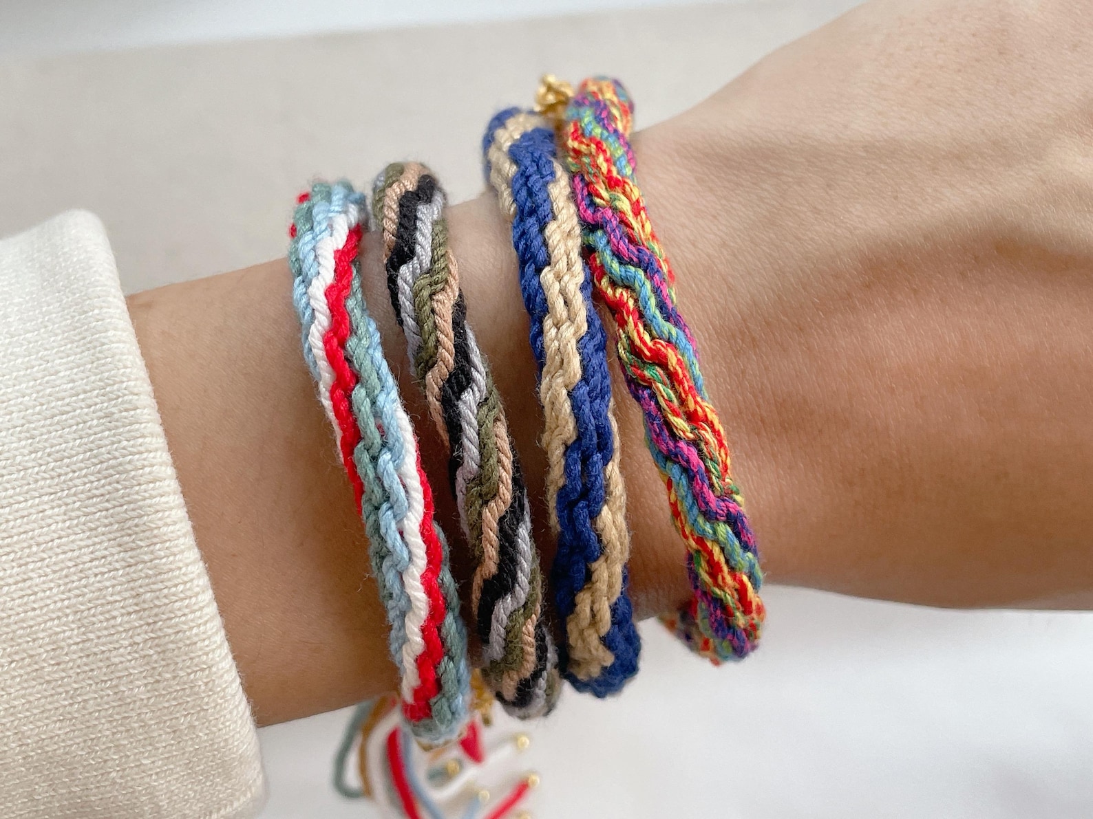 Adjustable Braided Woven Yoga Meditation Bracelet, Boho Bracelet ...
