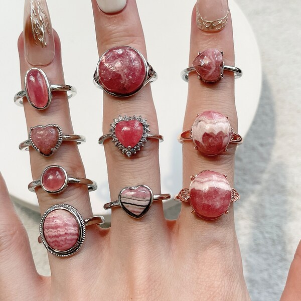 Healing Crystal Ring - Etsy UK