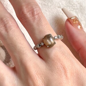 Elestial Quartz Ring , Flashy Quartz Crystal Ring, Skeletal Crystal ...
