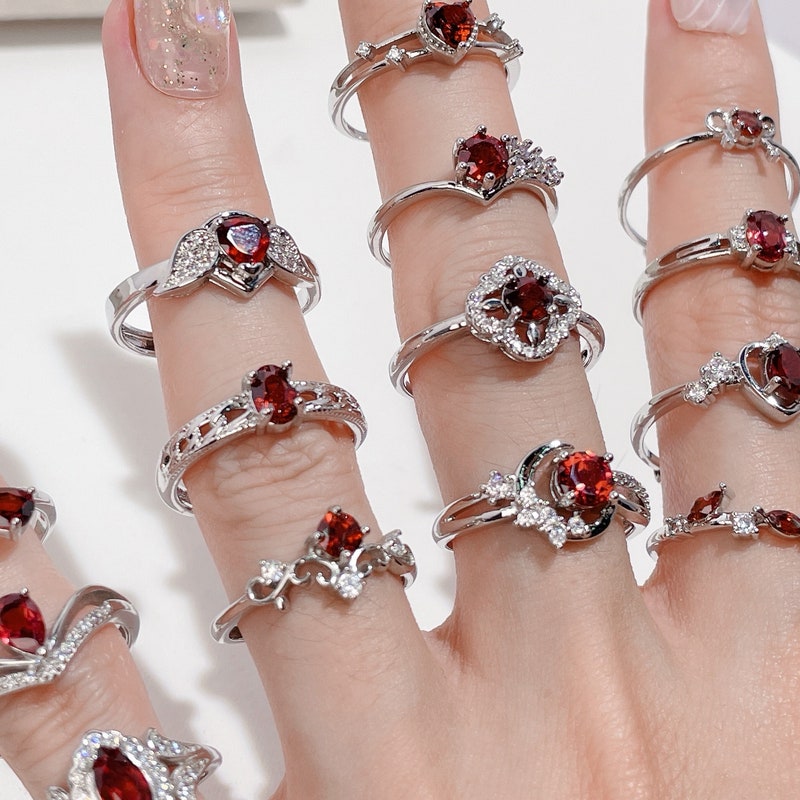 Garnet Themed Jewellery - Etsy UK