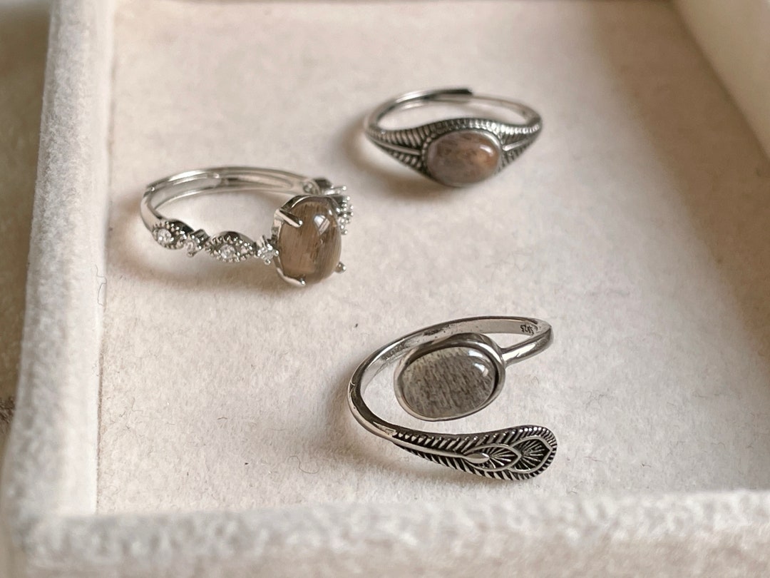 Elestial Quartz Ring , Flashy Quartz Crystal Ring, Skeletal Crystal ...