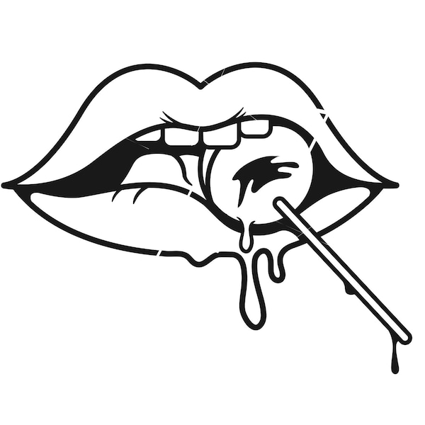 Sexy Licking Tongue Svg Etsy